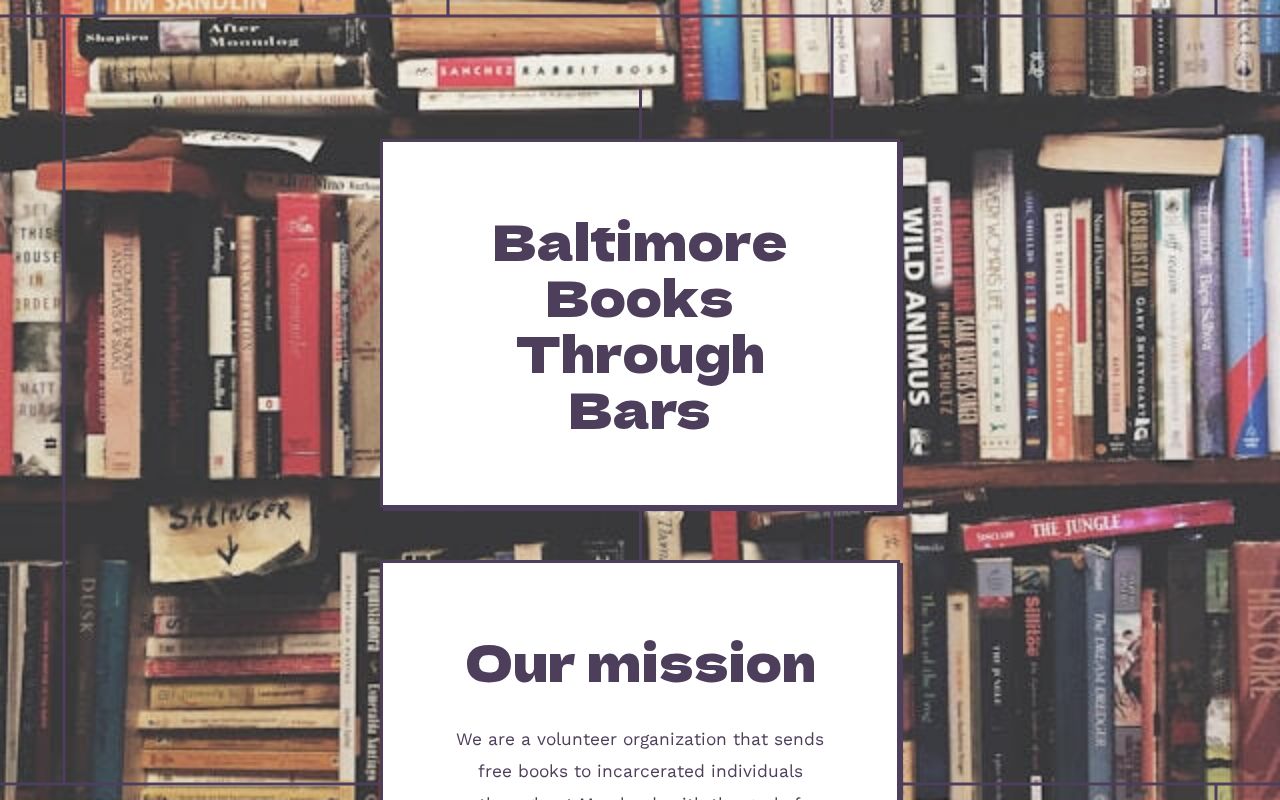 Baltimore Books Through Bars